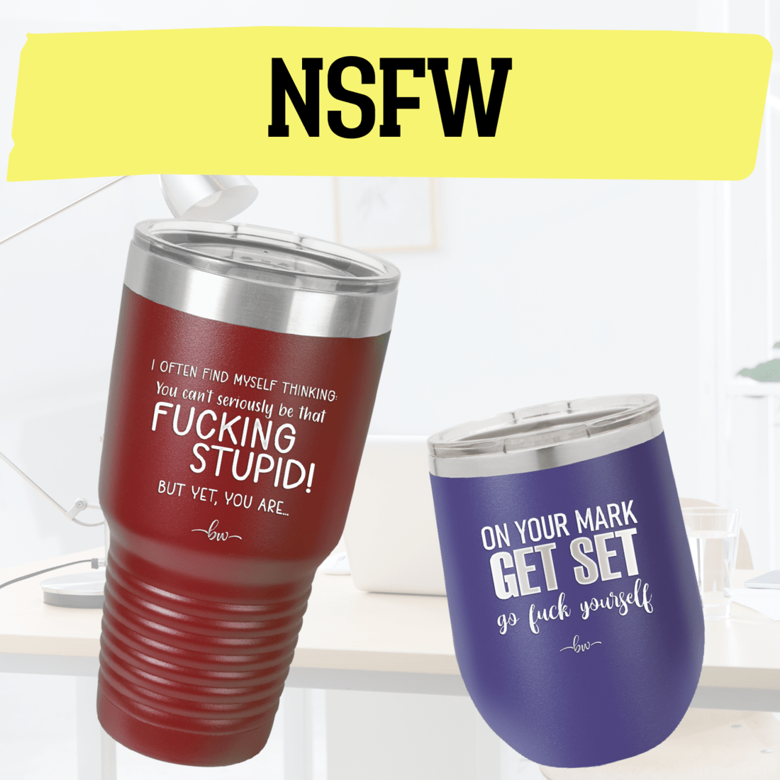 NSFW Tumblers | Wildly Inappropriate Cups & Mugs | Blue Wallaroo
