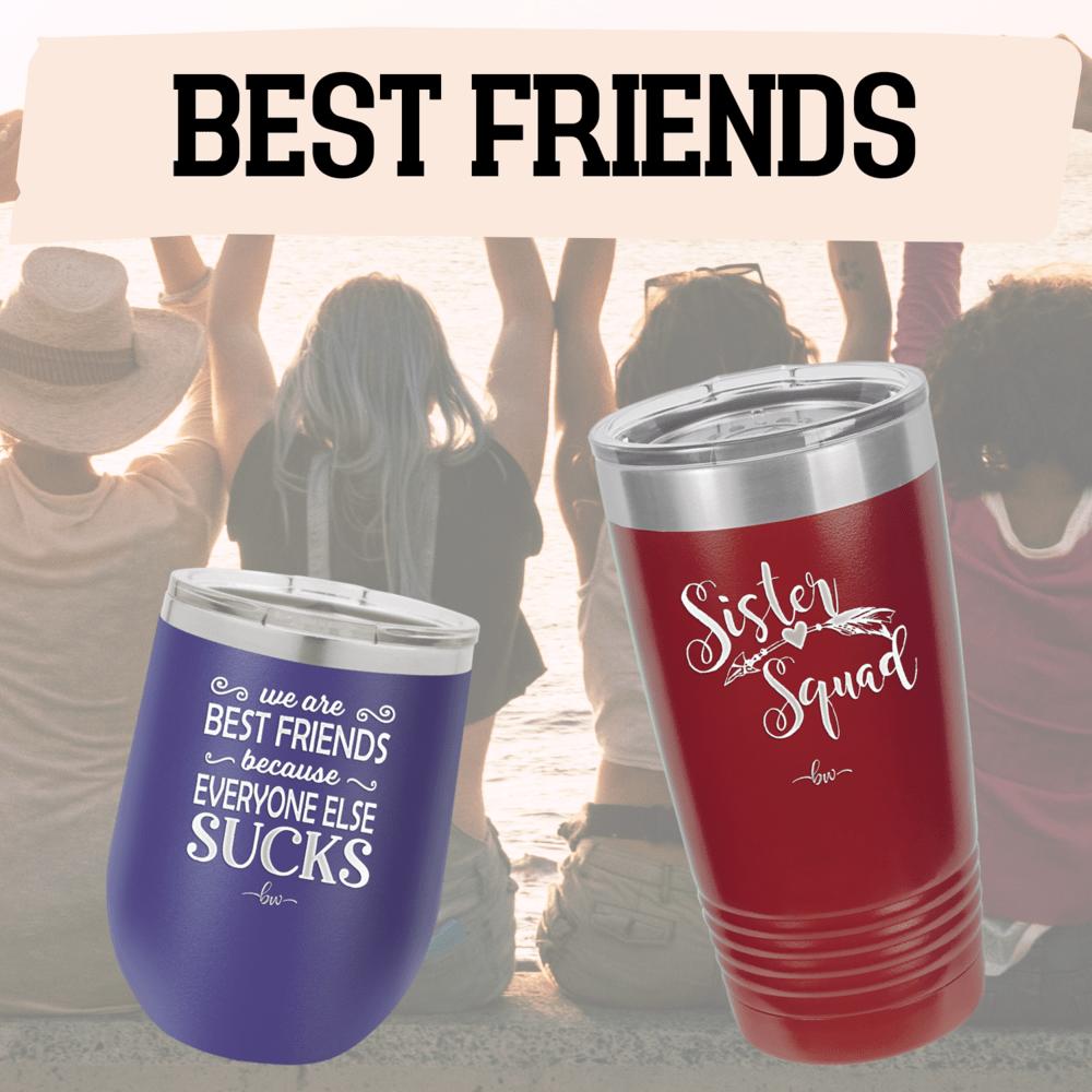 Custom Best Friend Cups & Tumblers | Blue Wallaroo